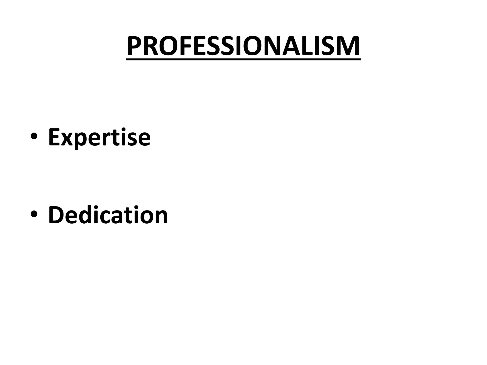 Professionalism | PPTX