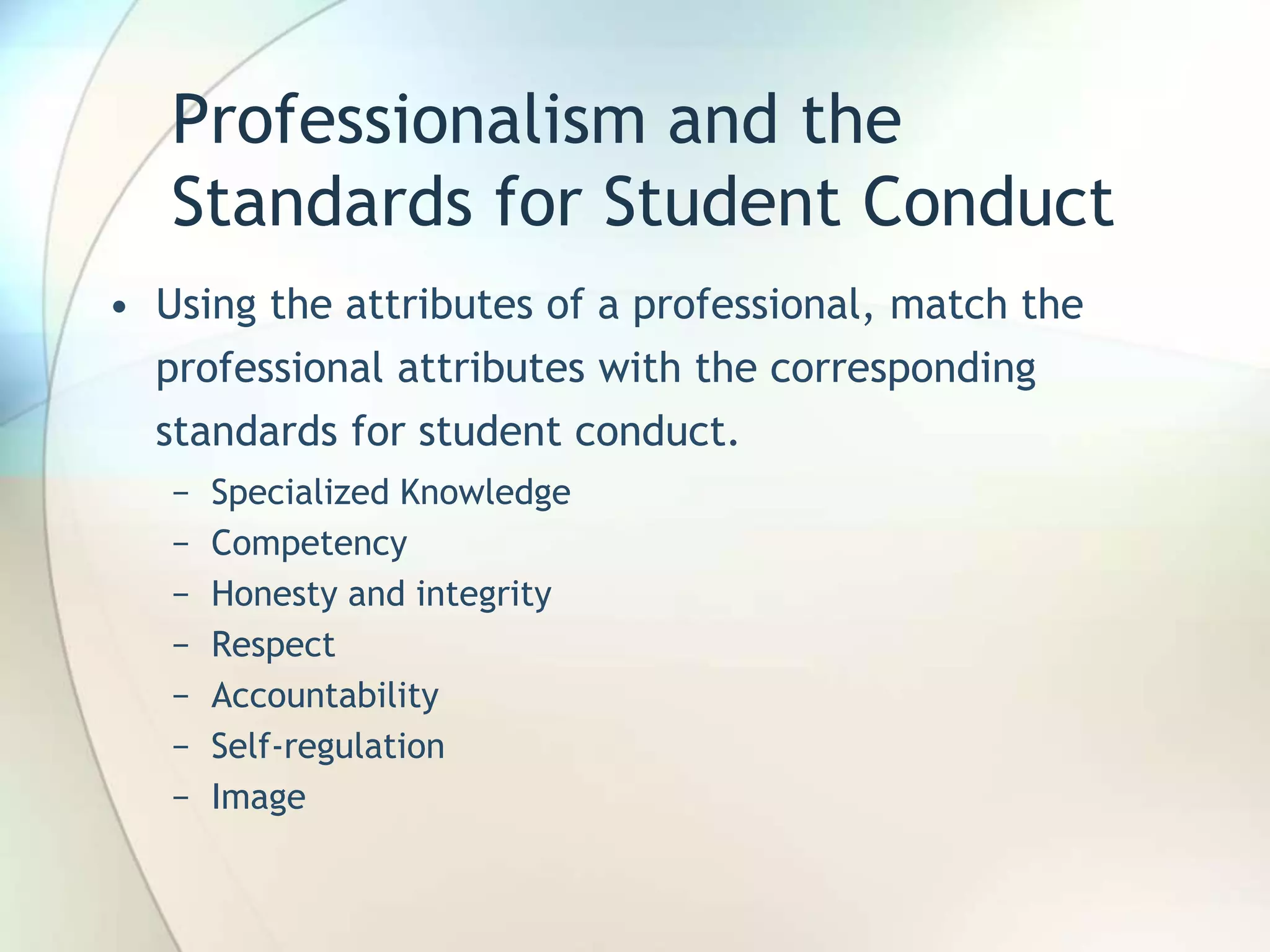 Professionalism | PPTX