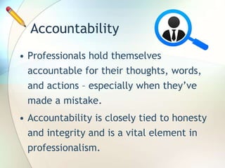Professionalism | PPTX