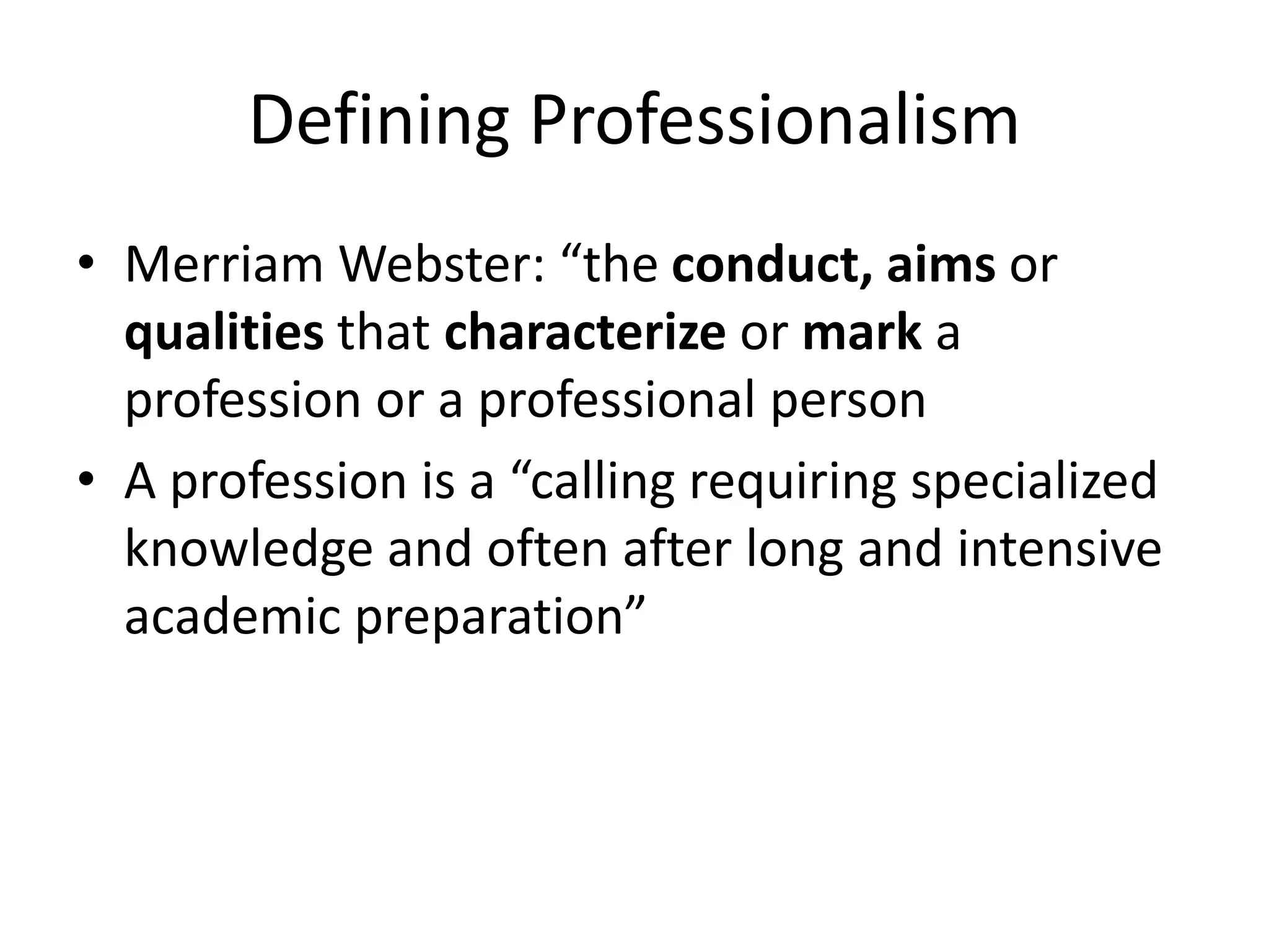 Professionalism.ppt