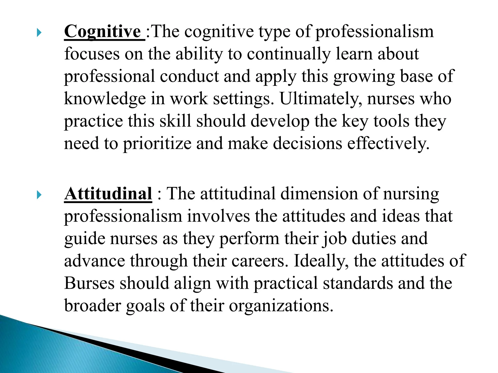 Professionalism Unit I in Nursing | PPTX