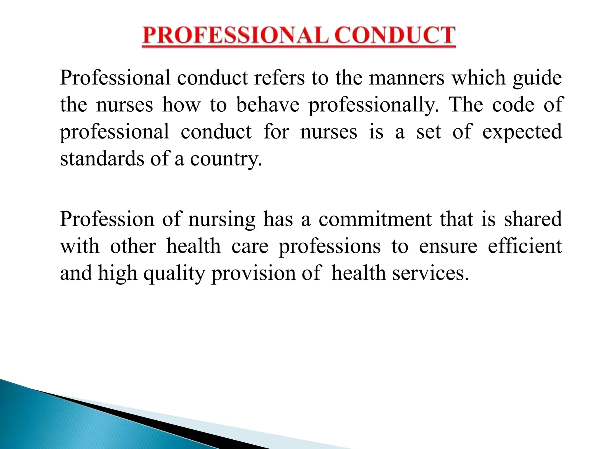 Professionalism Unit I in Nursing | PPTX