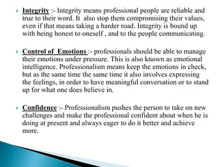 Professionalism Unit I in Nursing | PPTX