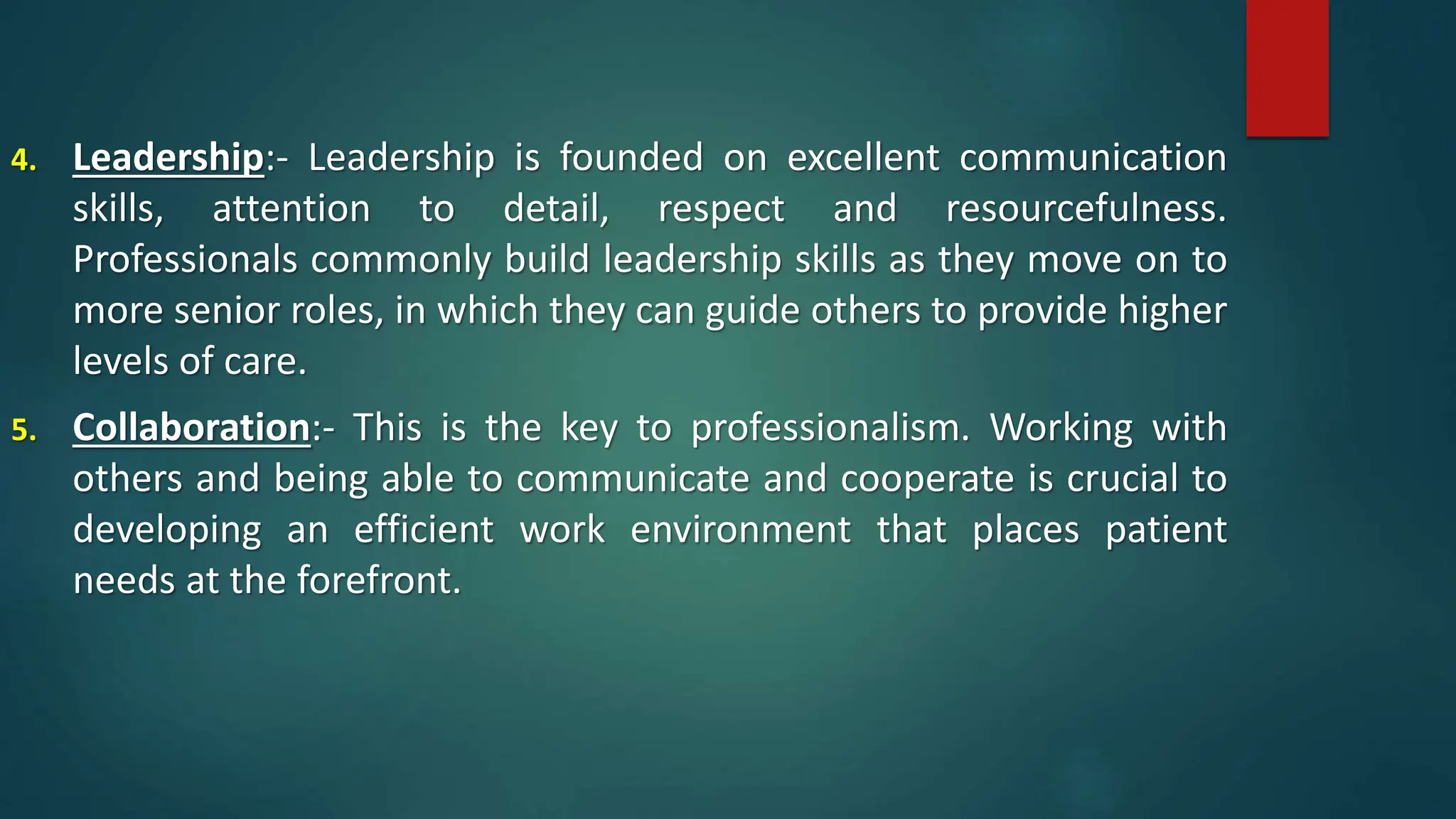 Professionalism in the nursing profession | PPTX