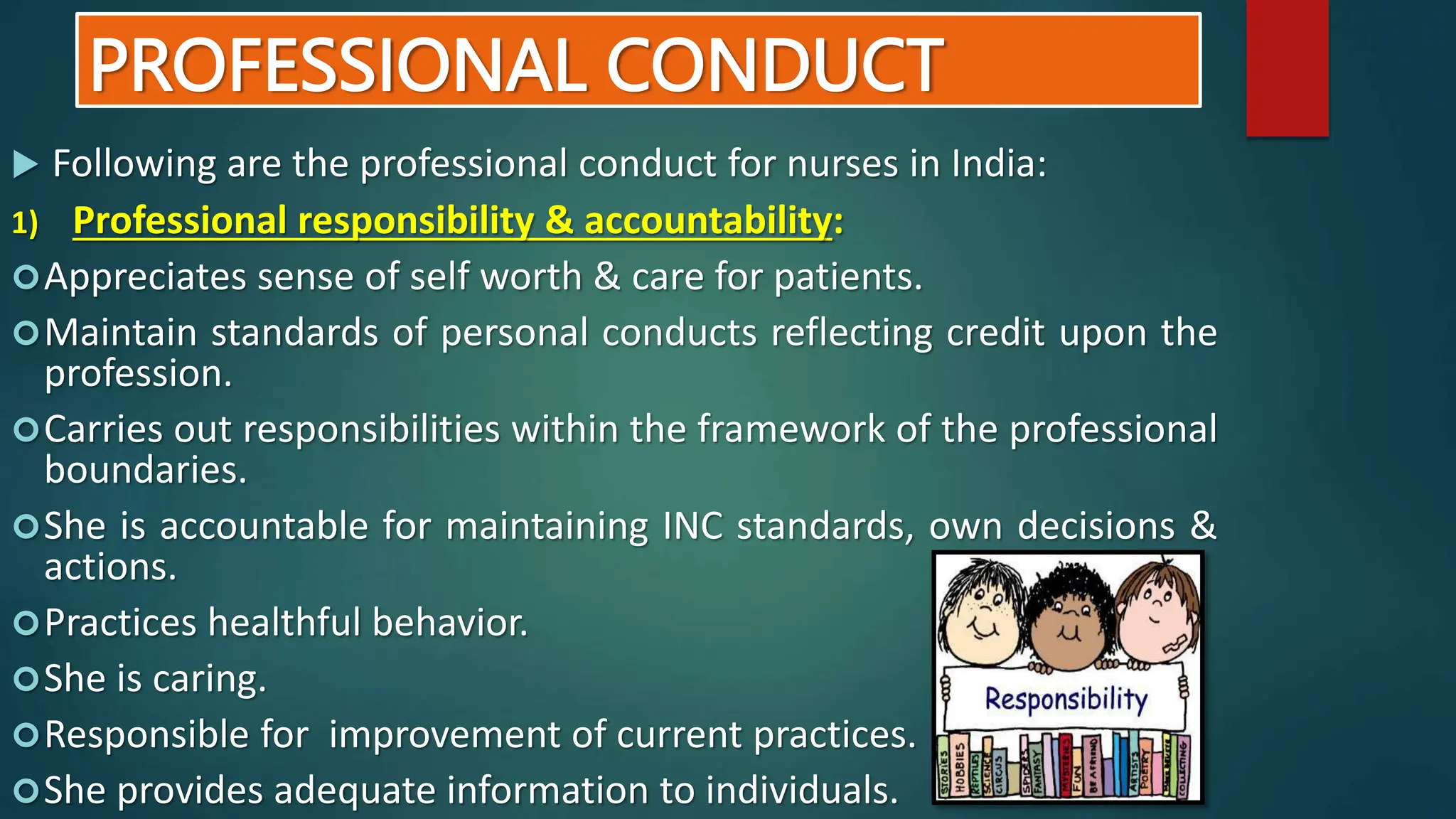 Professionalism in the nursing profession | PPTX