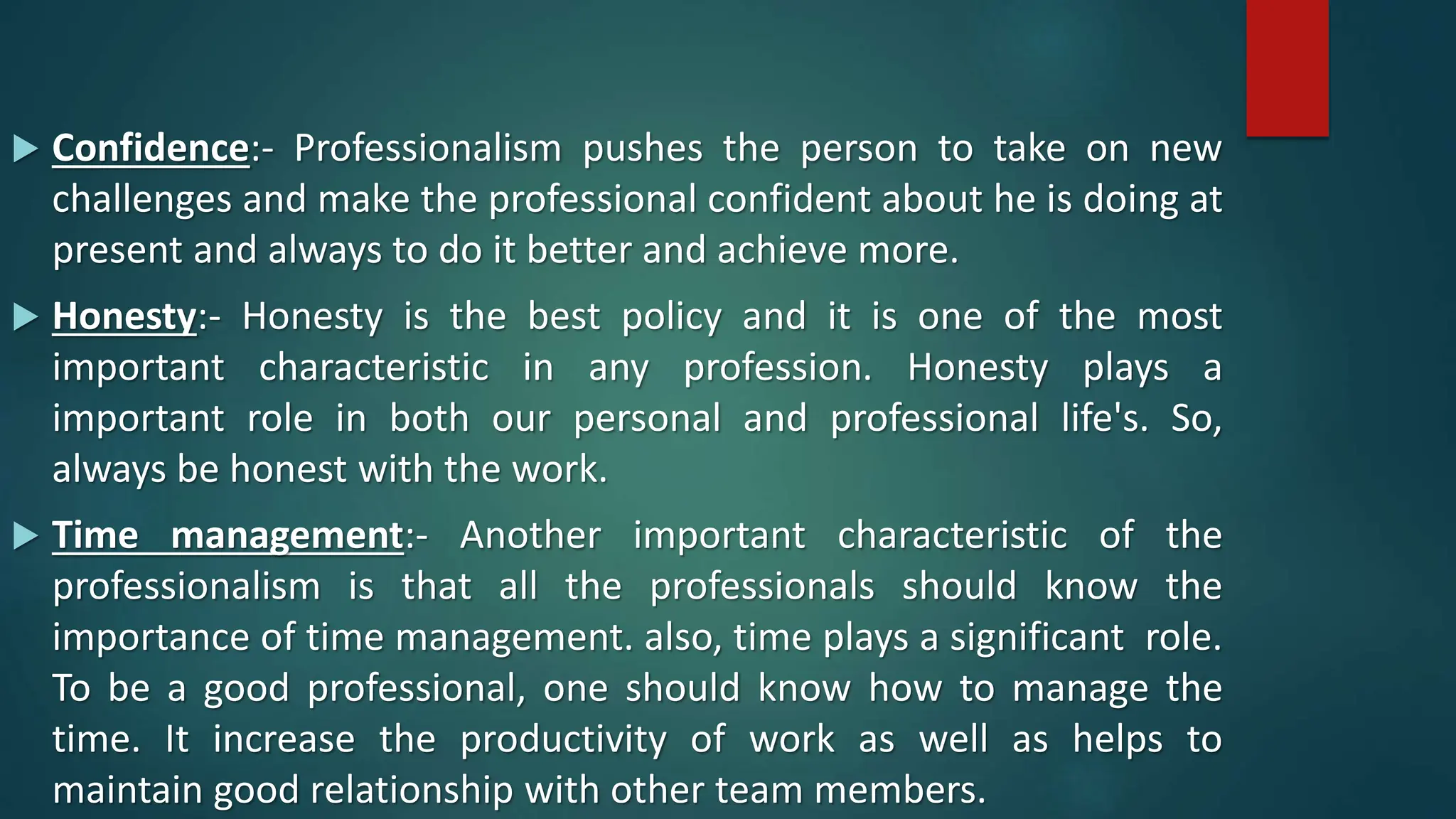 Professionalism in the nursing profession | PPTX