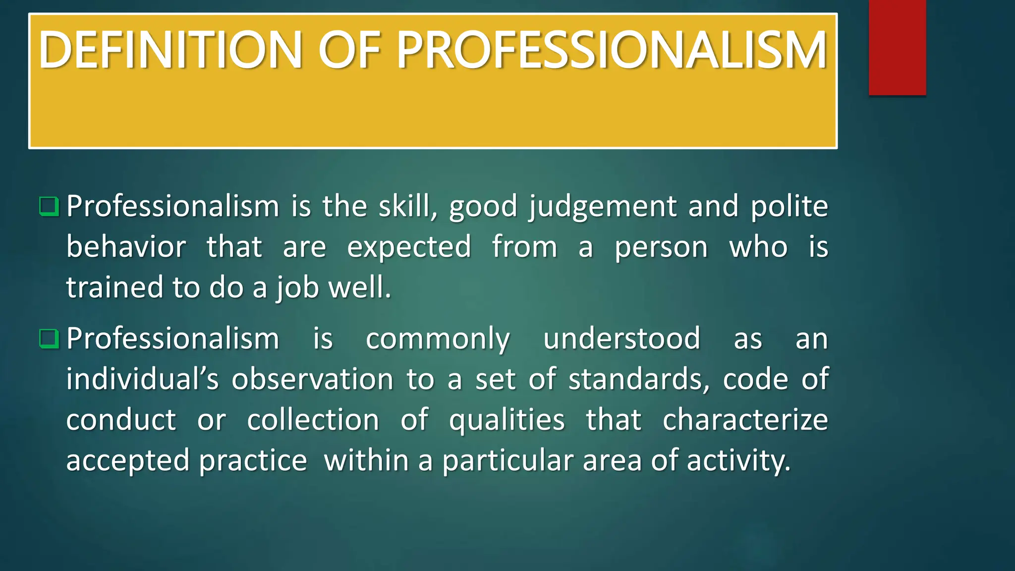 Unit-1 Importance of Professionalism in Nursing | PPTX
