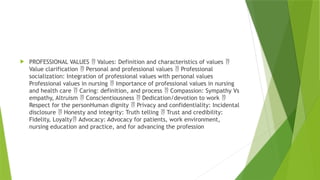 Professionalism and values in Nursing.pptx