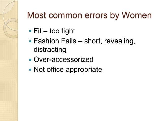 Professionalism appearance part i | PPT