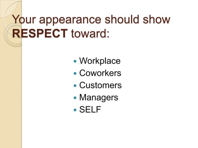 Professionalism appearance part i | PPT