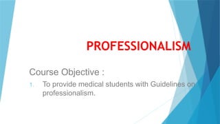 professionalism 1.pptx health, medicine. | PPTX