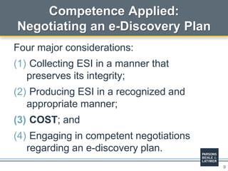 Professionalism and Civility in Electronic Discovery | PPT