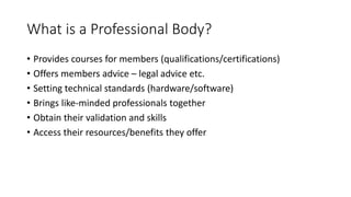 Professionalism and Ethics | PPTX
