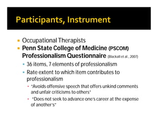 Professionalism and generational differences | PDF