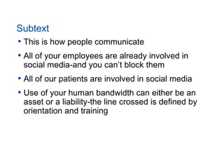 Professionalism and health care social media | PPT