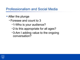 Professionalism and health care social media | PPT