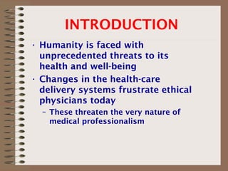 Professionalism in Medicine | PPT