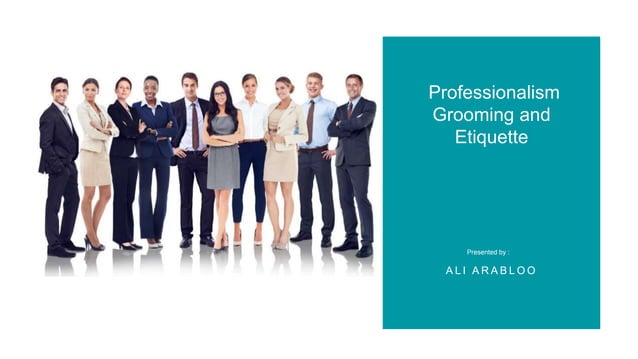 professionalism and manners at work by ali arabloo | PPT