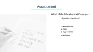 professionalism and manners at work by ali arabloo | PPTX