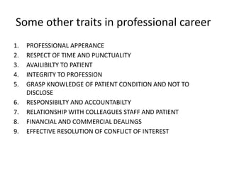 PROFESSIONALISM For Allied Health Students | PPTX