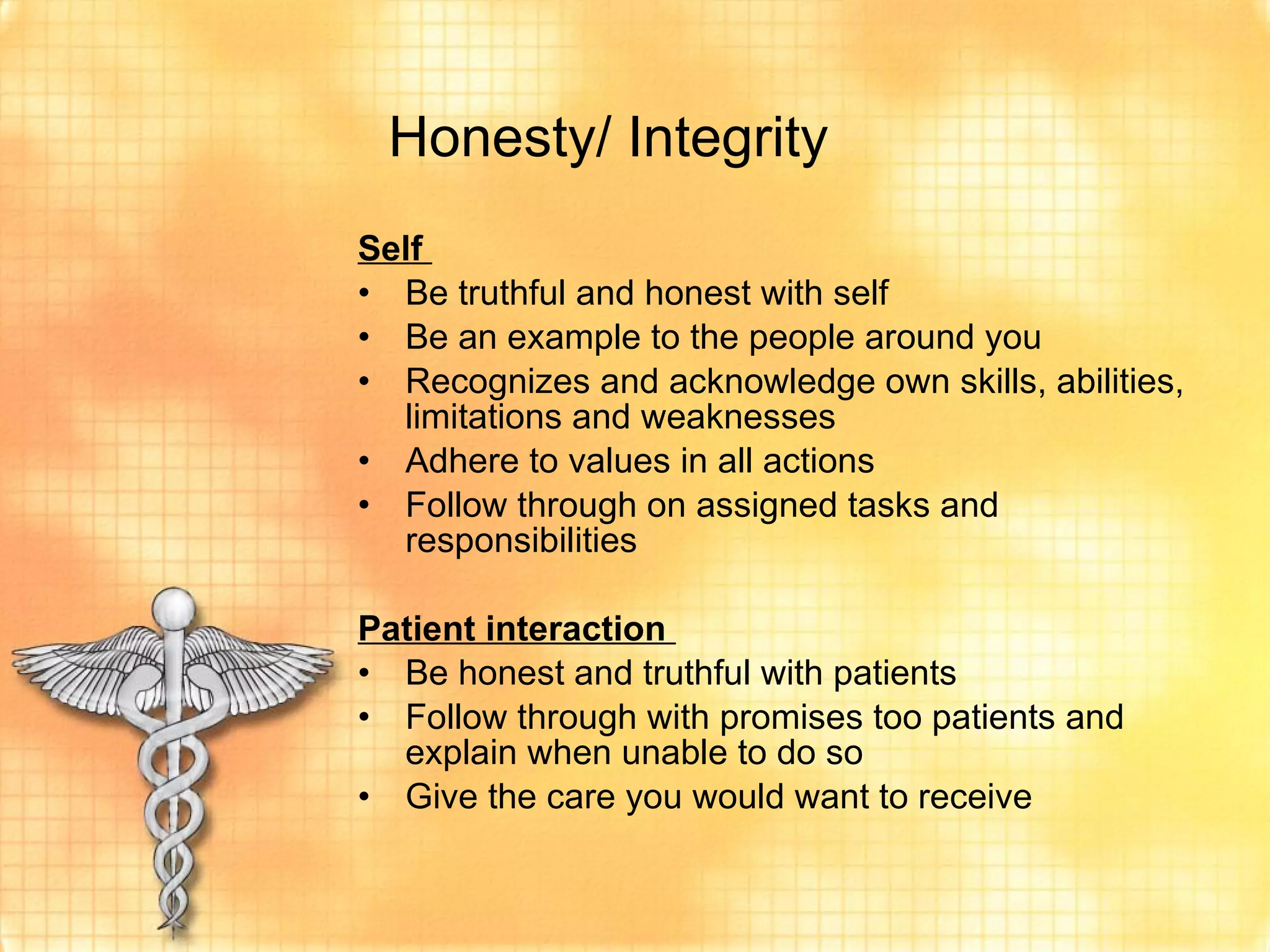 Professionalism in medical practice | PPT