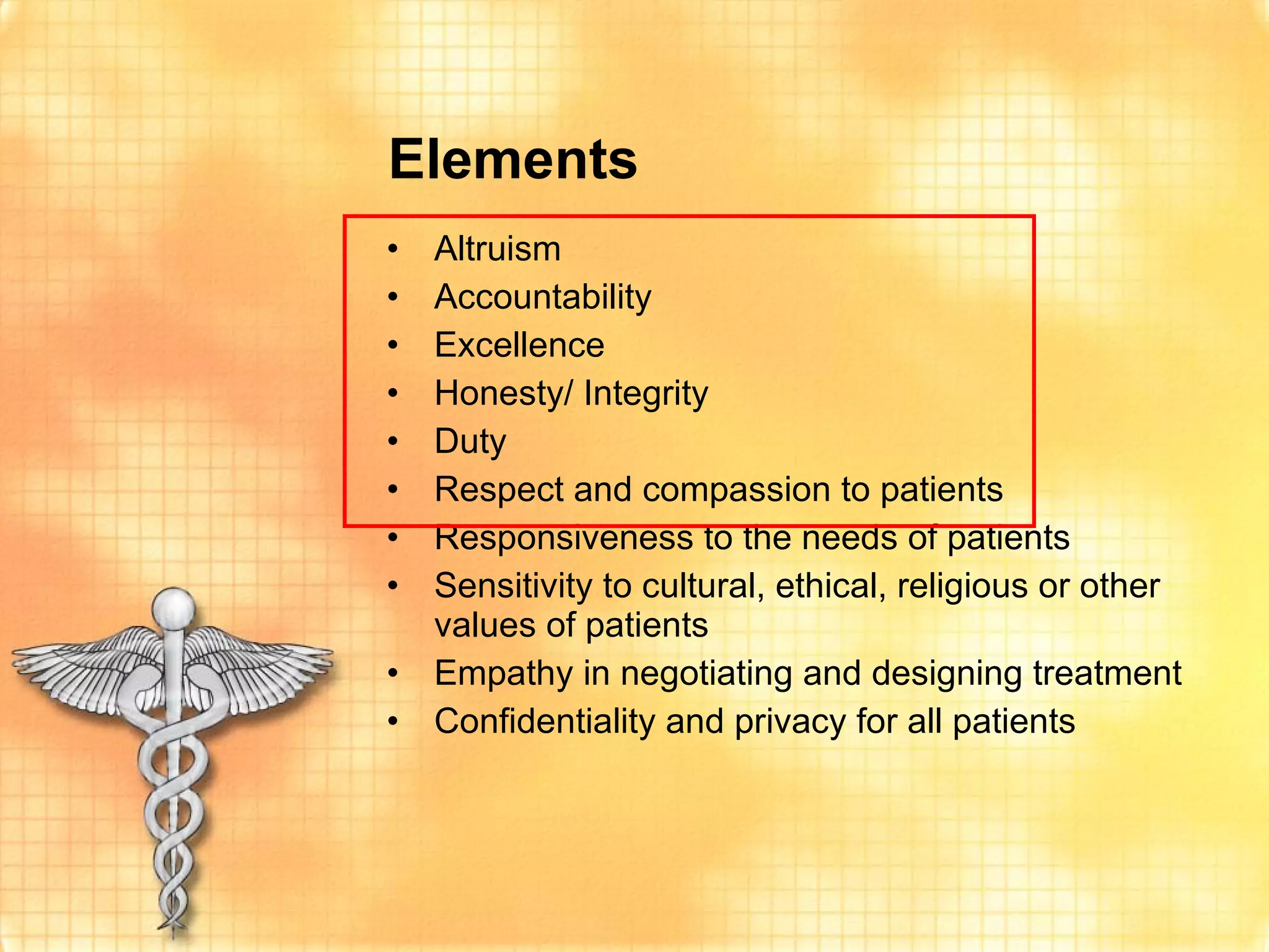 Professionalism in medical practice | PPT