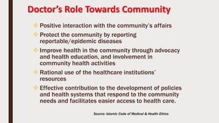 Professionalism in medical practice (kfmc 09.05.2016) | PPTX | Islam ...