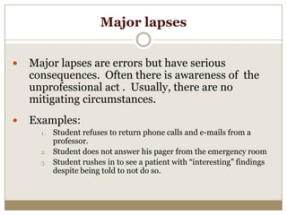 Professionalism in medicine | PPTX