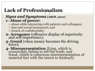 Professionalism in medicine | PPTX