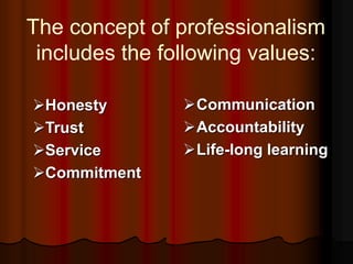 Professionalism in medicine (rukban 19.10.16) | PPT