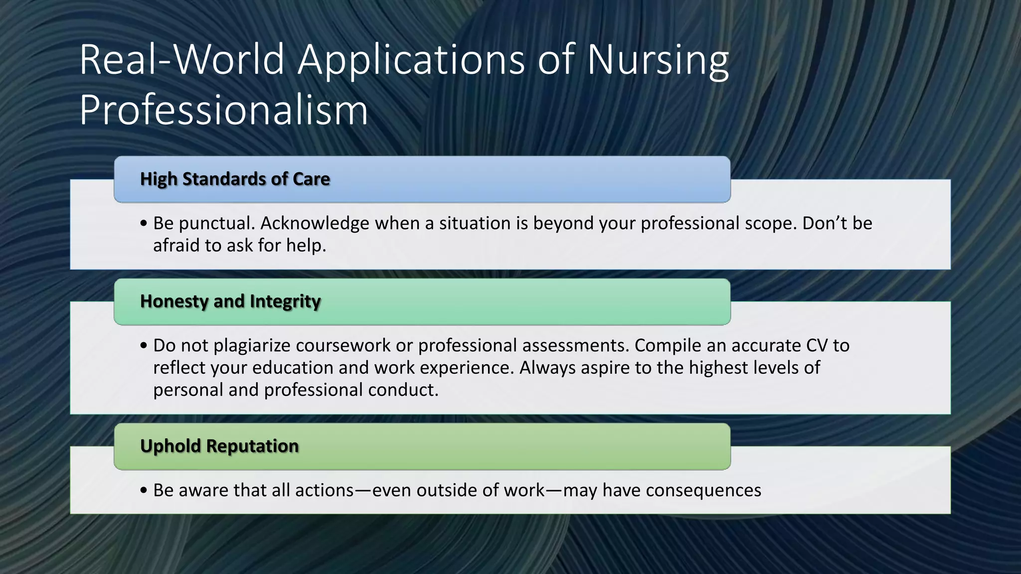 Professionalism in nursing | PPTX