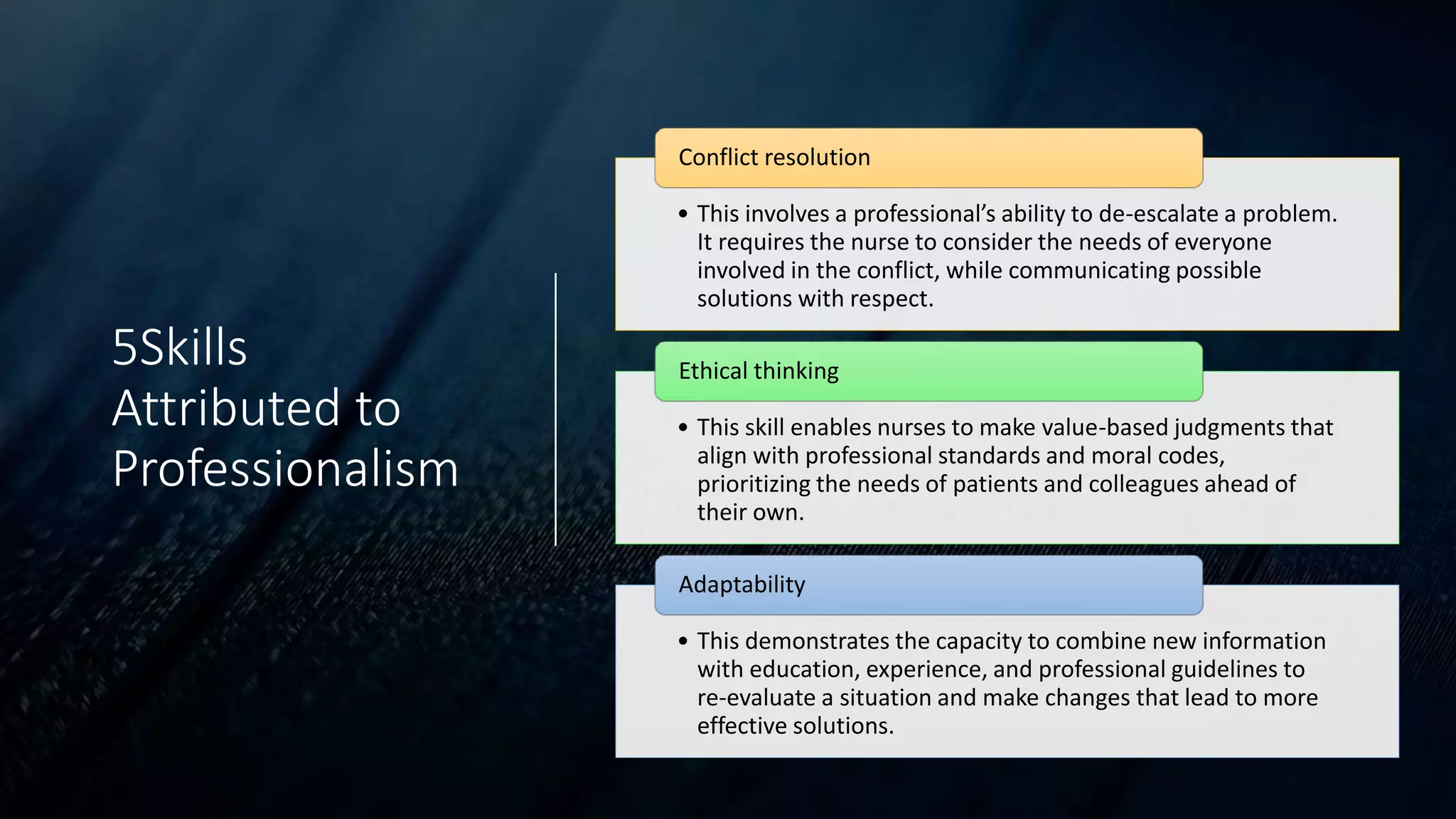 Professionalism in nursing | PPTX