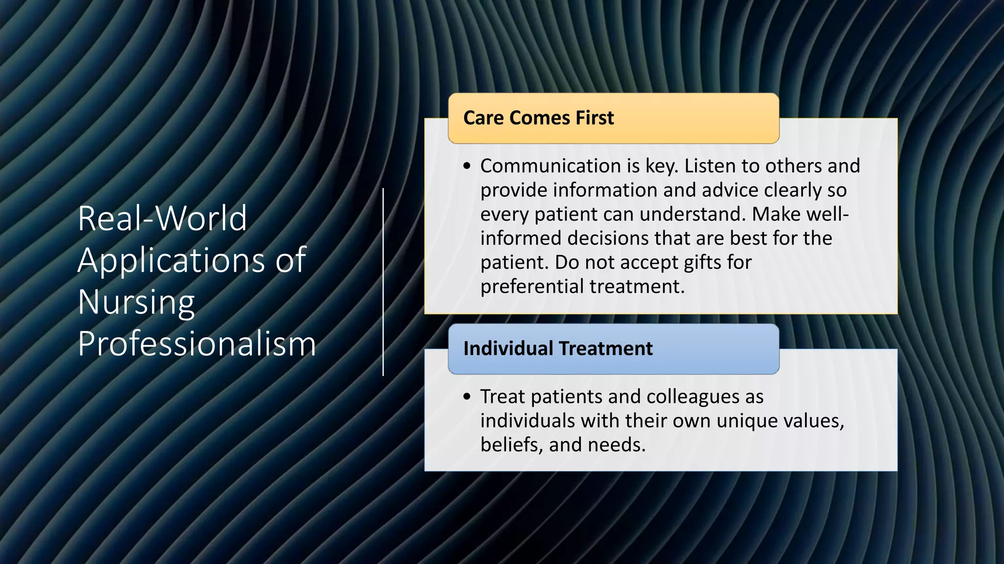 Professionalism in nursing | PPTX