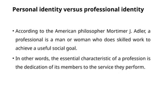 Professionalism in Nursing by Shraboni Roy | PPTX