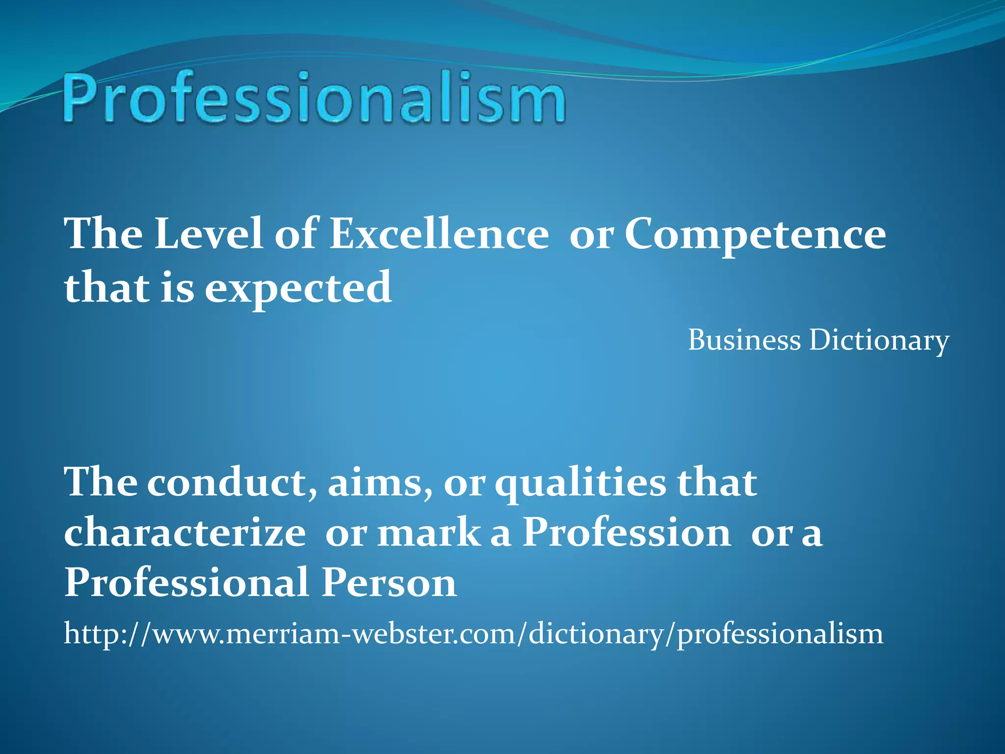 Professionalism in teacher education | PPTX