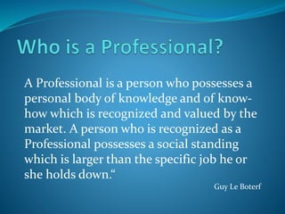 Professionalism in teacher education | PPTX