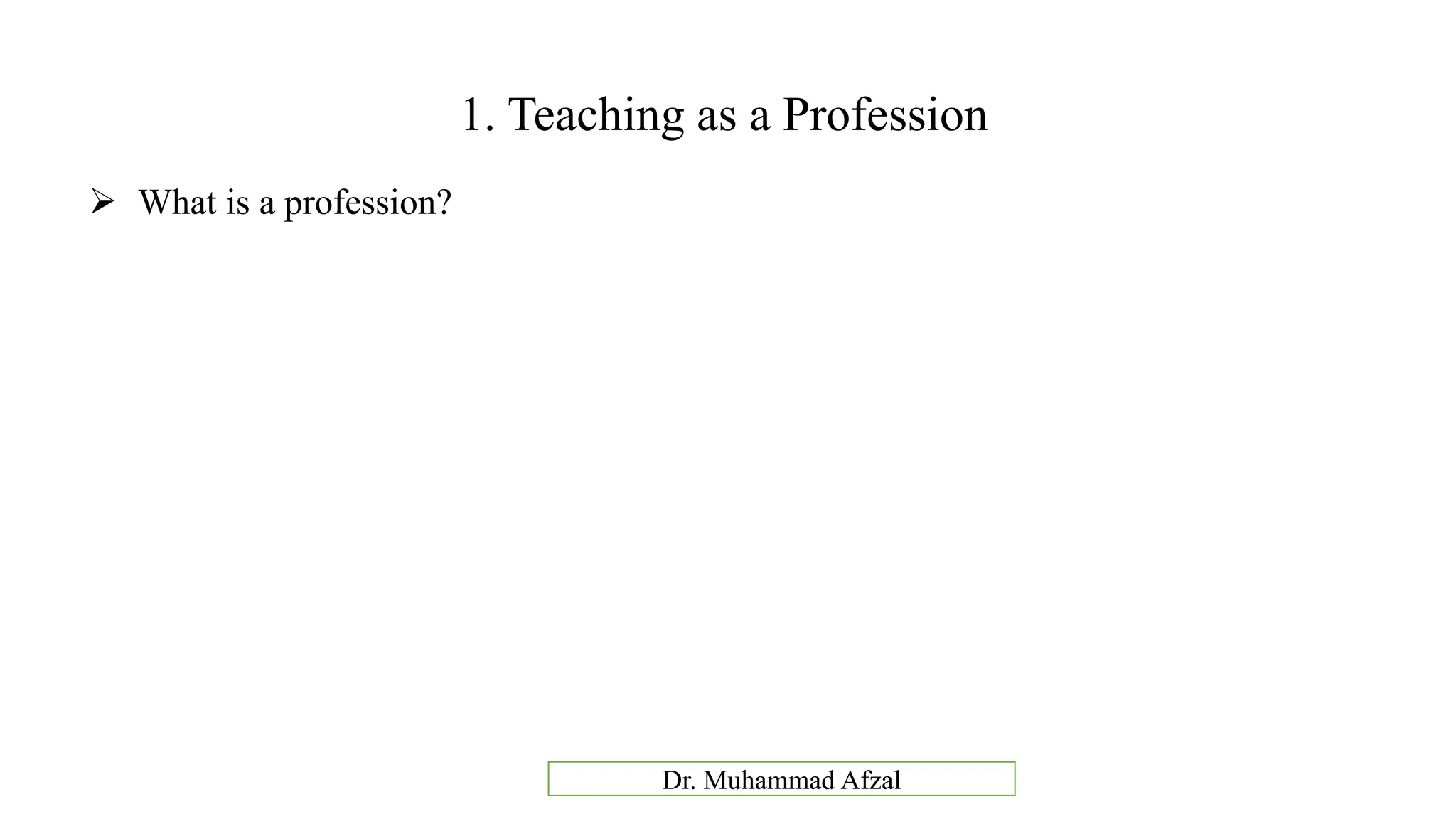 Professionalism in Teaching National Professional Standards.pptx