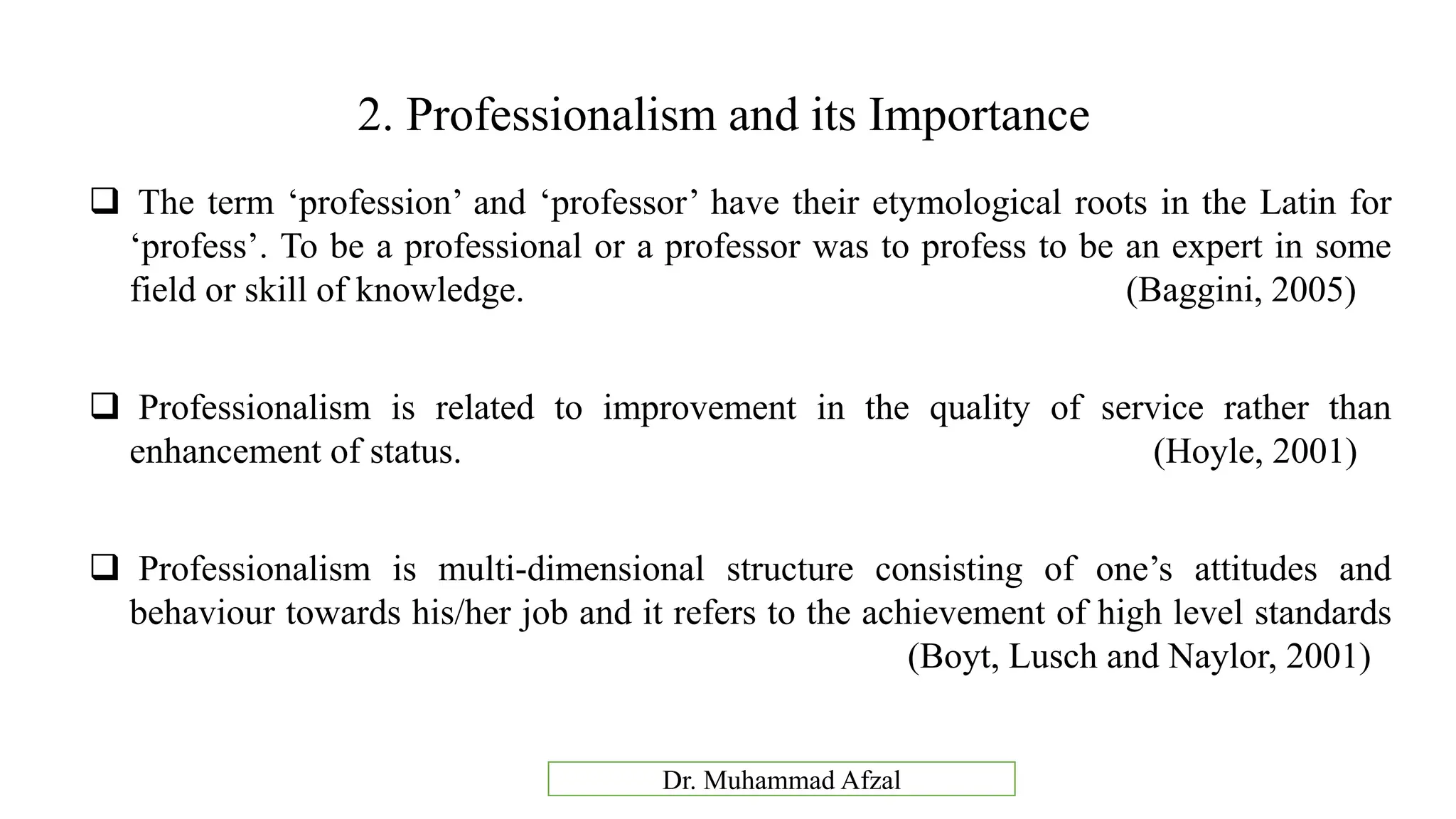 Professionalism in Teaching National Professional Standards.pptx