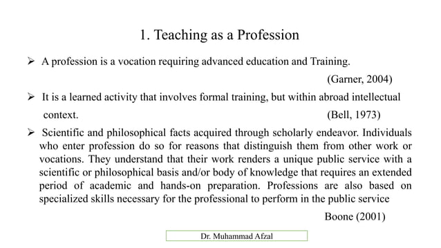 Professionalism in Teaching National Professional Standards.pptx
