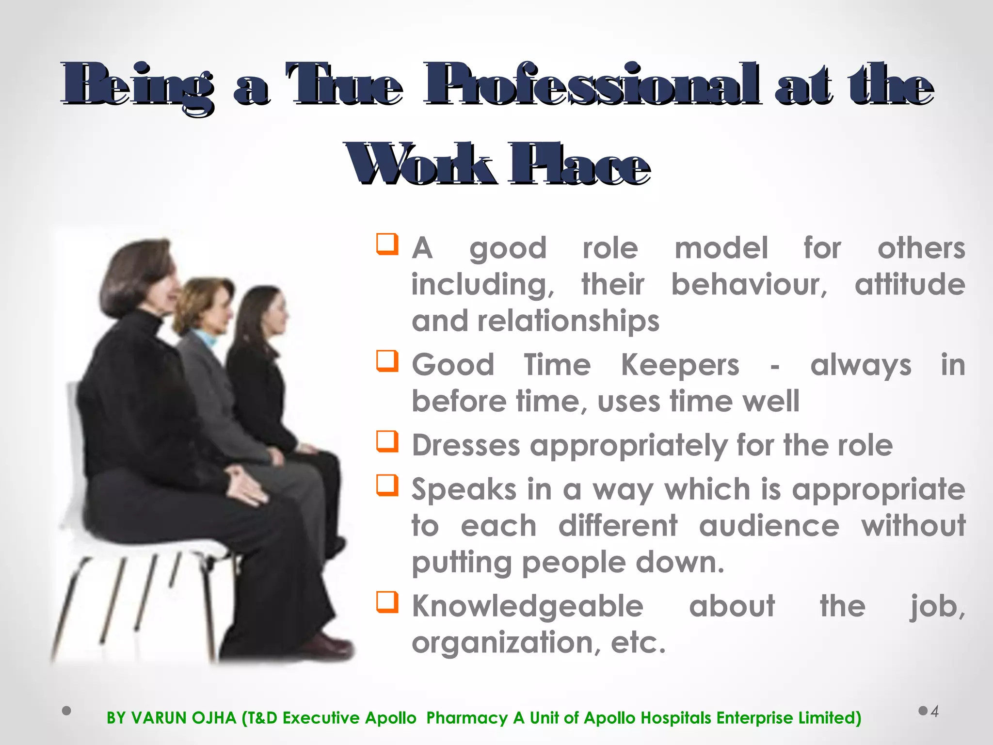 Professionalism in the workplace | PPT