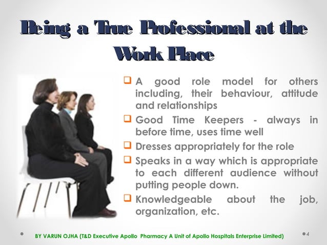 Professionalism in the workplace | PPT | Free Download