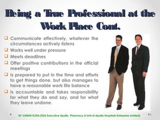 Professionalism in the workplace | PPT