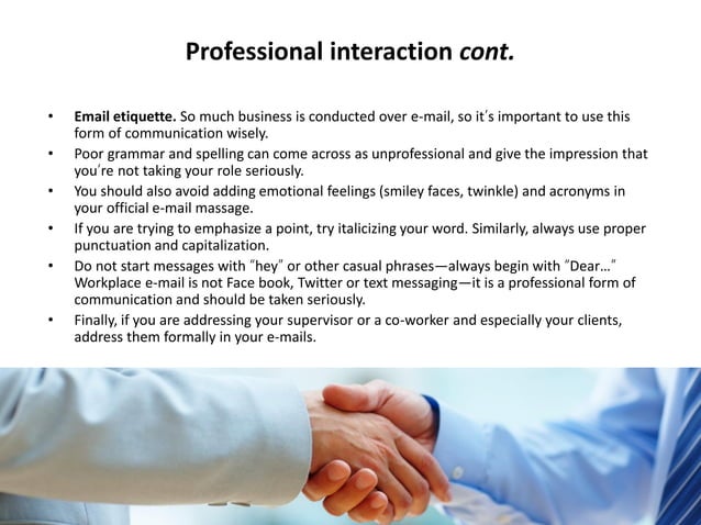 Professionalism in the work place | PDF