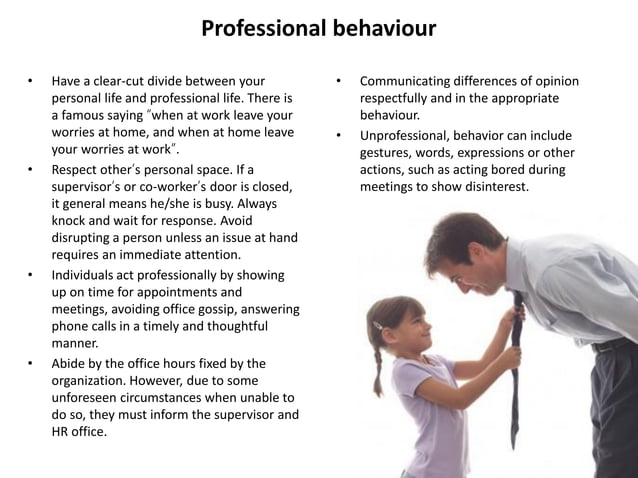 Professionalism in the work place | PDF
