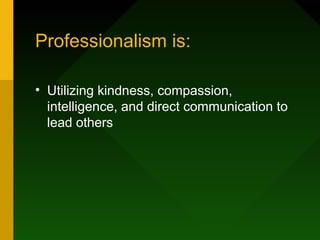 Professionalism in the workplace (1) | PPT