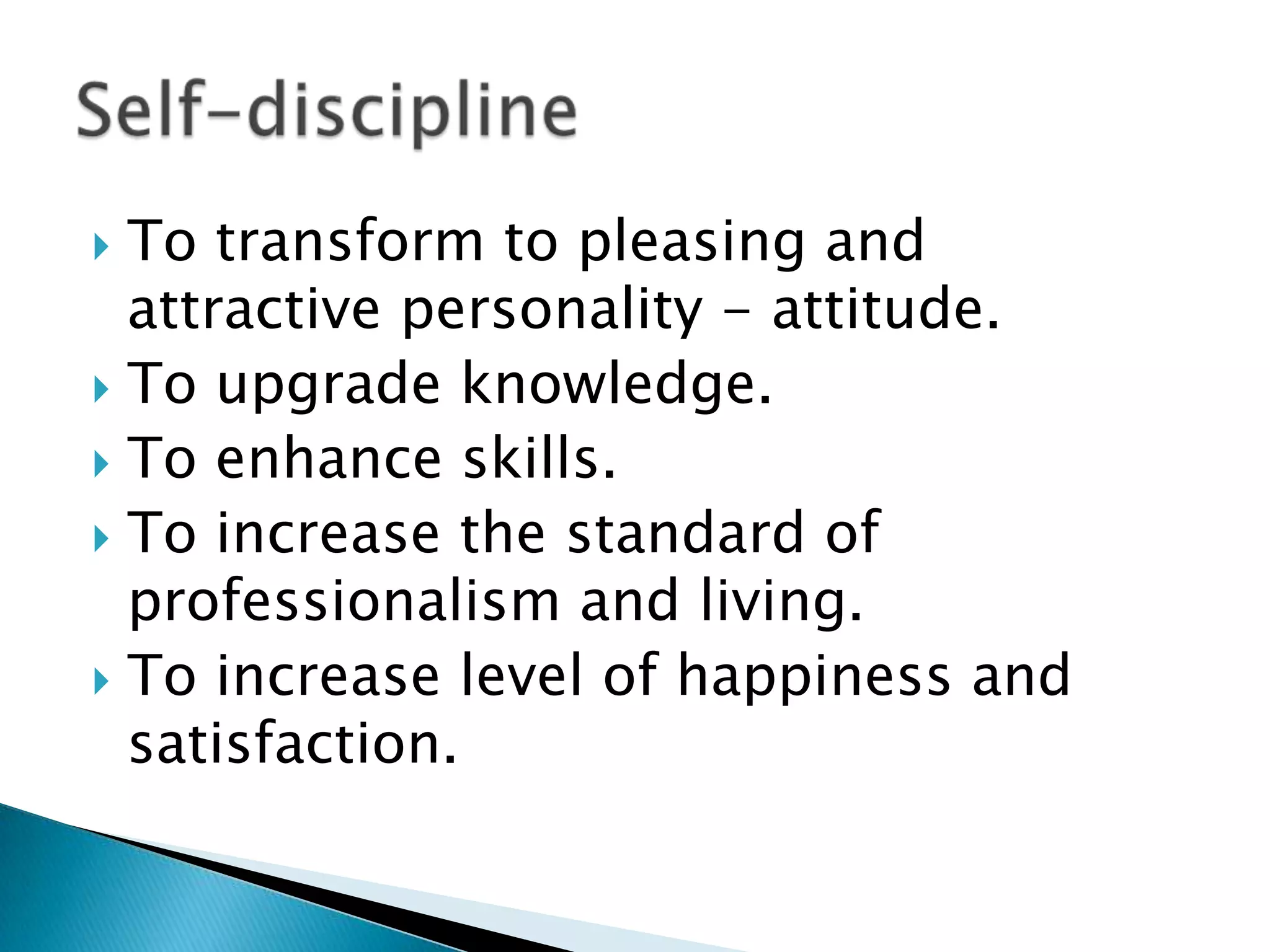 Professionalism self discipline | PPTX