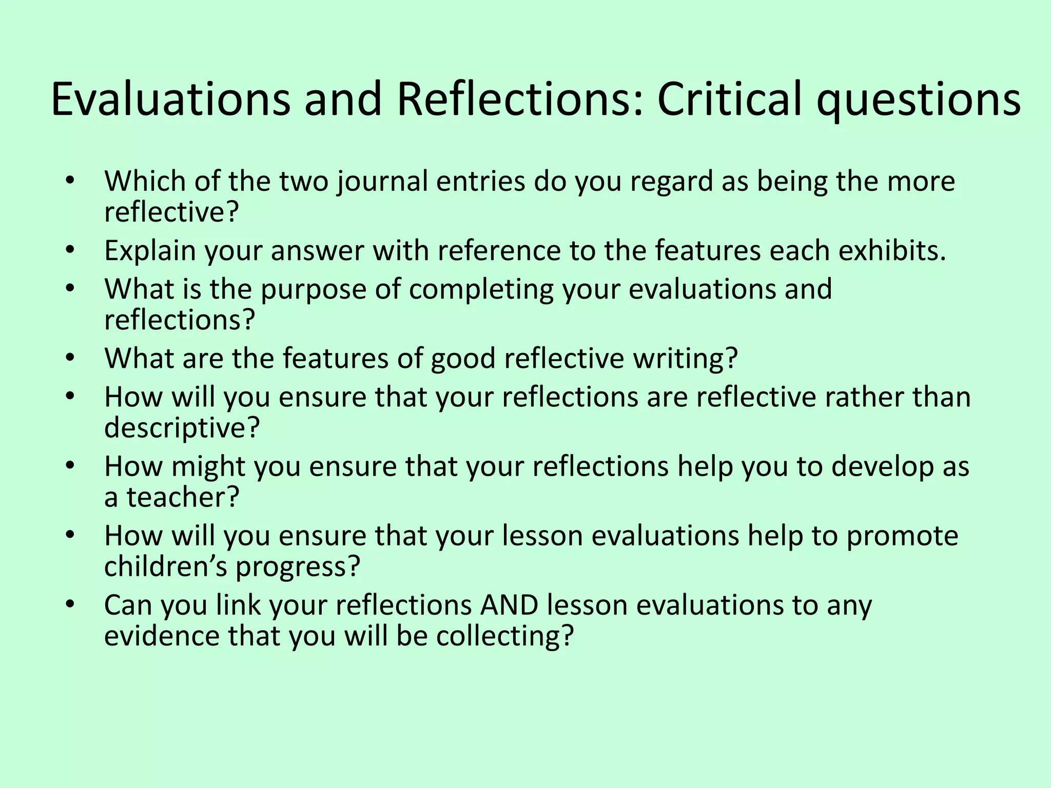 Professionalism the reflective practitioner | PPT