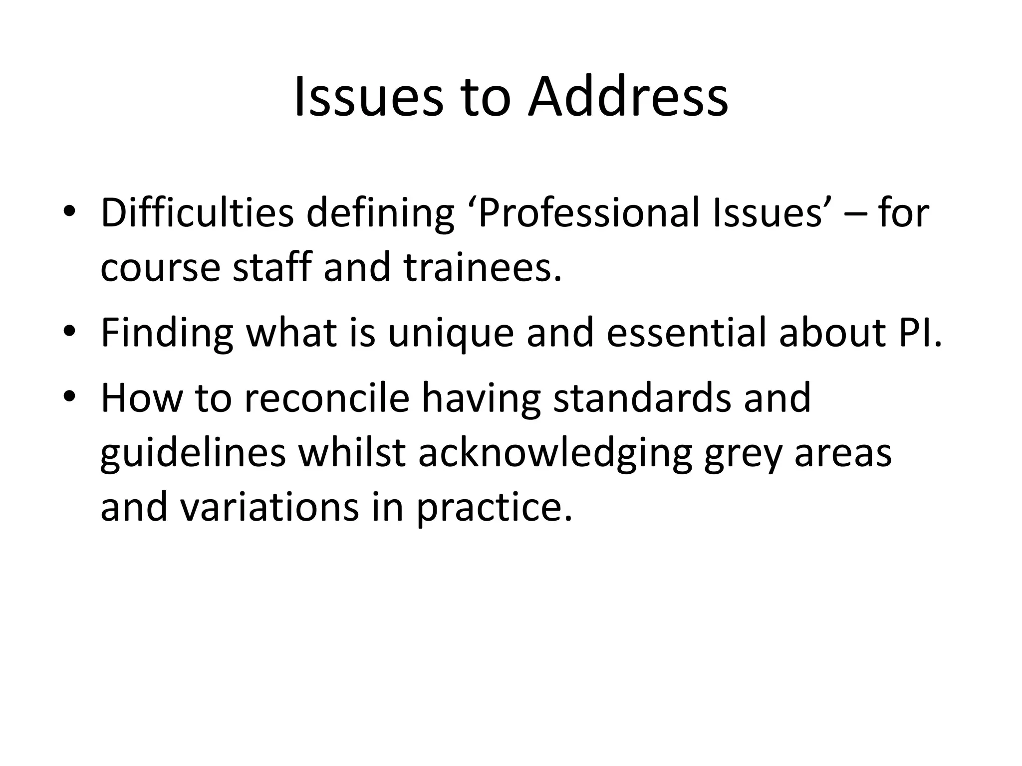 Professional issues strand presentation 2 | PPTX