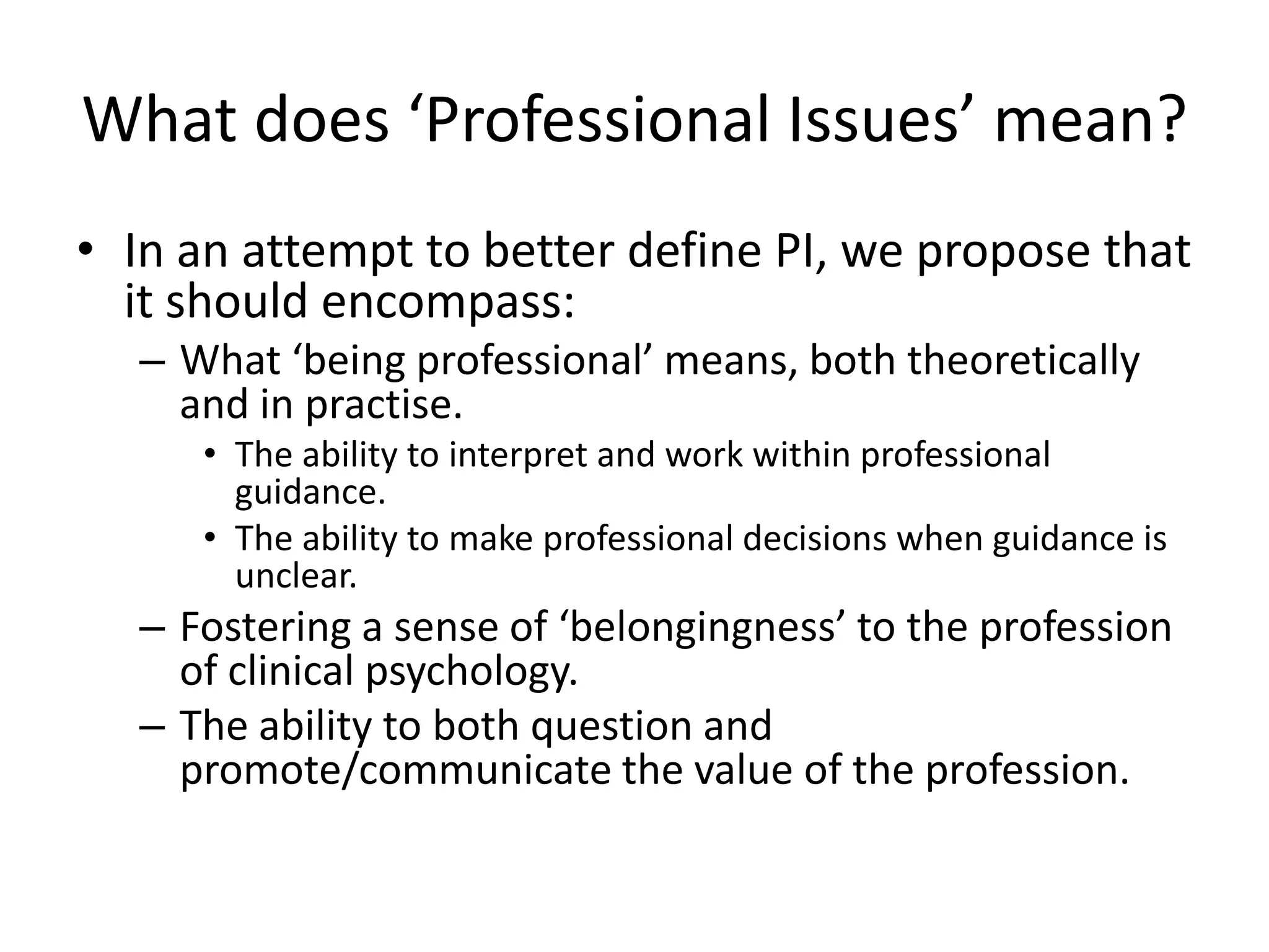 Professional issues strand presentation 2 | PPTX