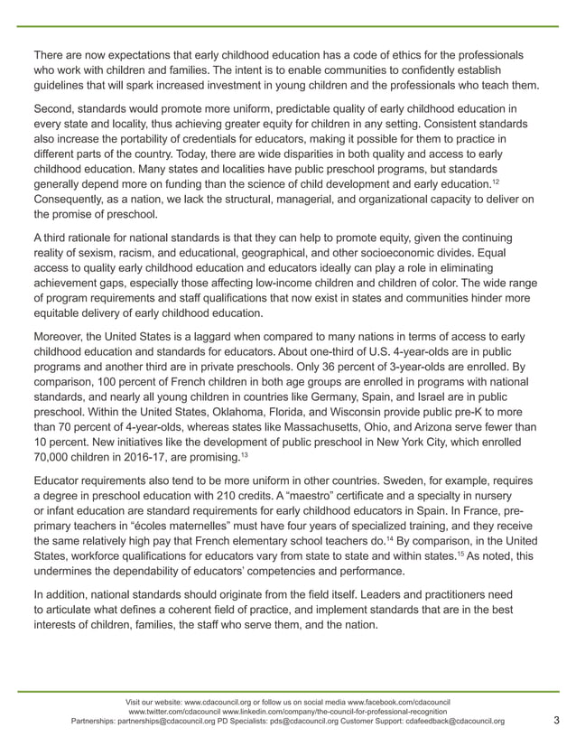 Professionalizing Early Childhood Education | PDF